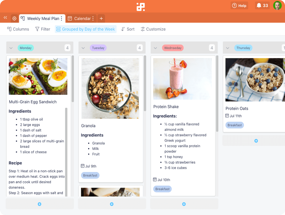 Meal Planner Template Infinity Meal Planner Template Infinity